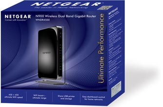 Netgear WNDR4500-100EUS Routeur Wifi-N 900 Dual Band Gigabit Wifi 802. ...