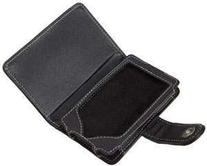 AmazonBasics Leather Case with Belt Clip for iPod / iPod Touch 3G Black ...