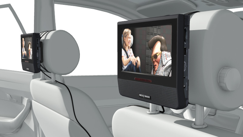 Nextbase Click 7 Duo - Click And Go 7-Inch Duo Twin Screen Portable DVD ...