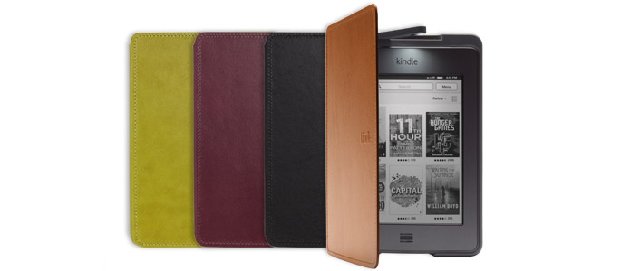 Amazon Kindle Touch Lighted Leather Cover, Olive Green (only fits ...