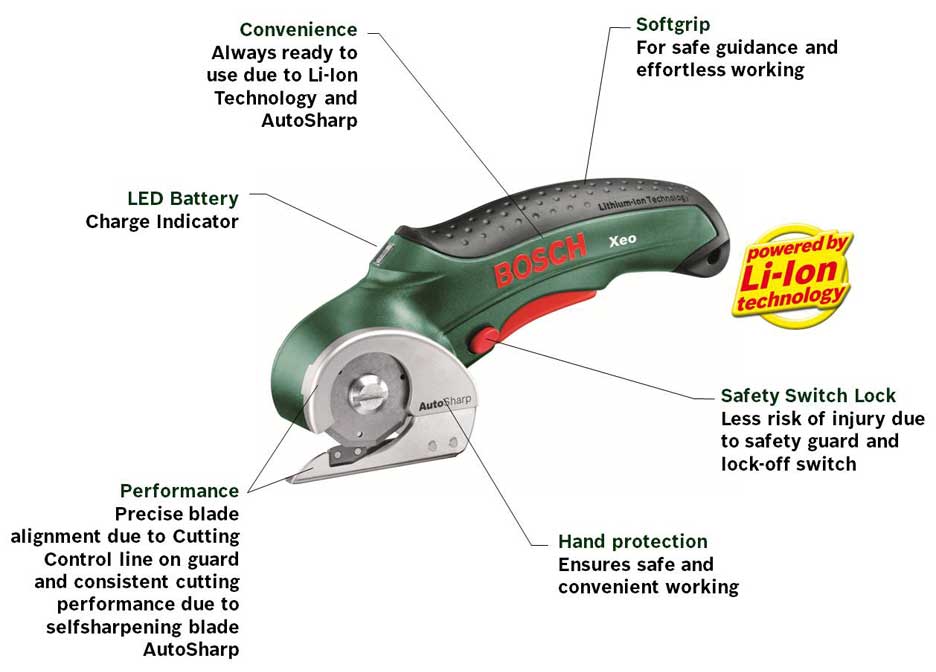 Bosch XEO Cordless Lithium-Ion Universal Cutter : Amazon.co.uk: DIY & Tools