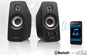 Creative T15W Wireless (2.0) Bluetooth Speakers with BasXPort ...
