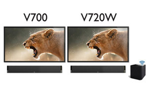 KEF V700 Digital TV Sound Bar with V-20W Wireless Subwoofer 2.1 System ...