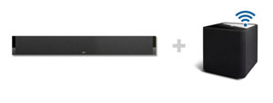 KEF V700 Digital TV Sound Bar with V-20W Wireless Subwoofer 2.1 System ...