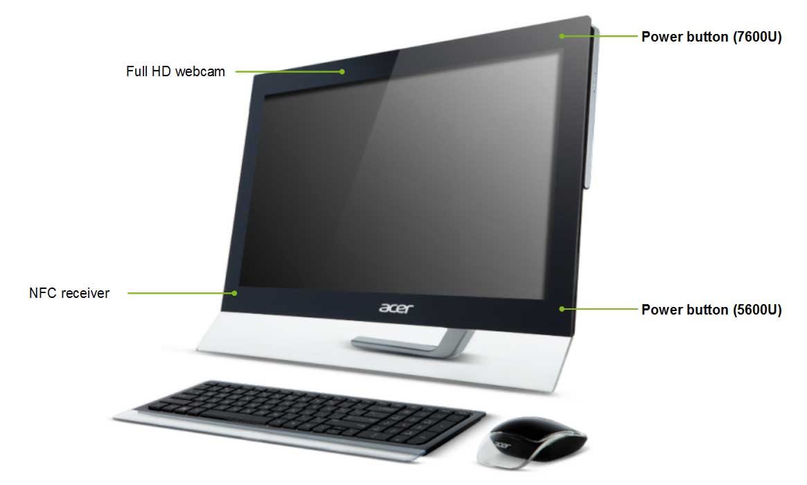 Acer Aspire A7600U 27 inch Touchscreen All in One PC (Intel Core i7 ...