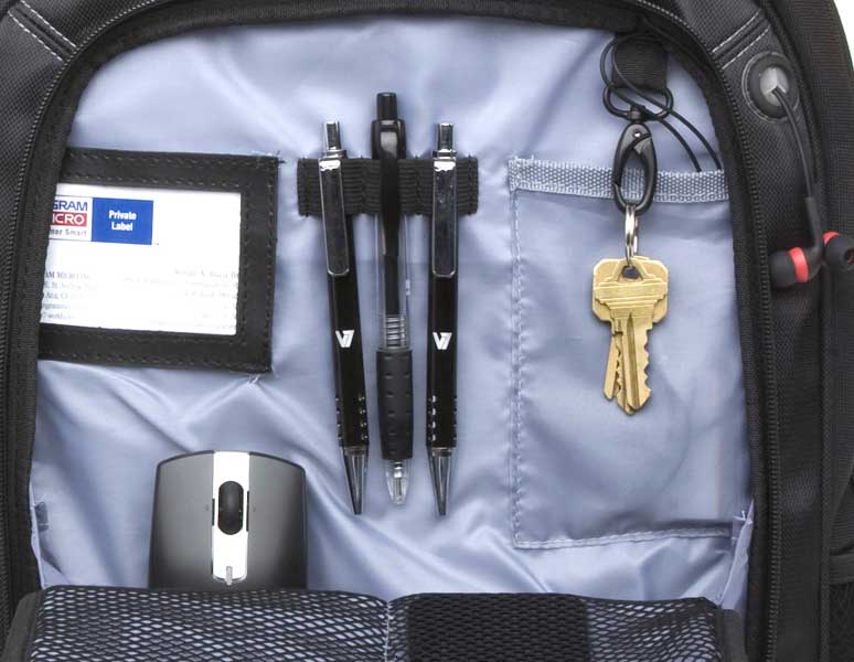 V7 Professional laptop backpack for laptops up to 16" Black/ grey ...