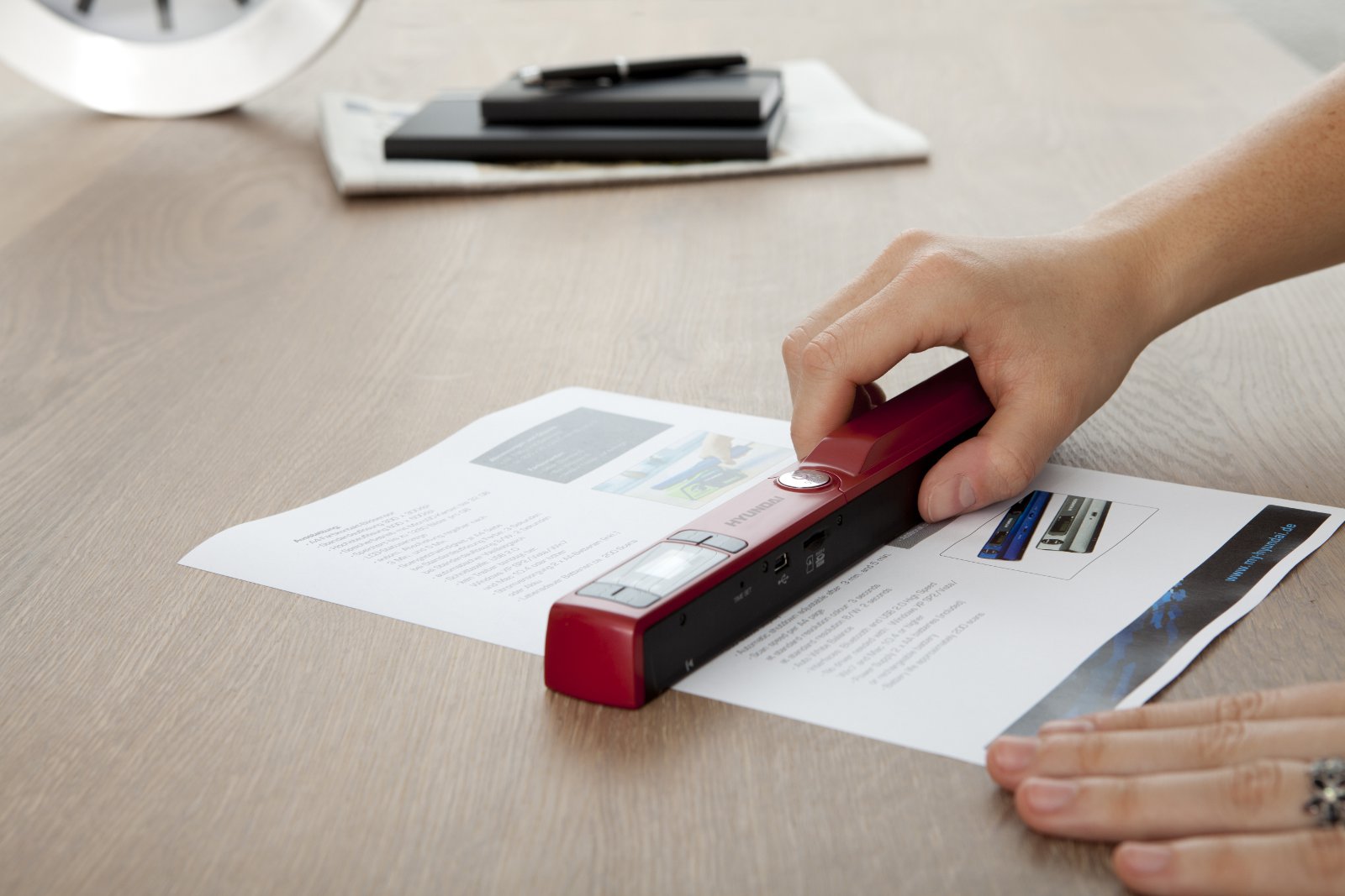 Hyundai Mr Scan Portable Mobile Scanner (WiFi, A4, microSD-slot, USB 2. ...