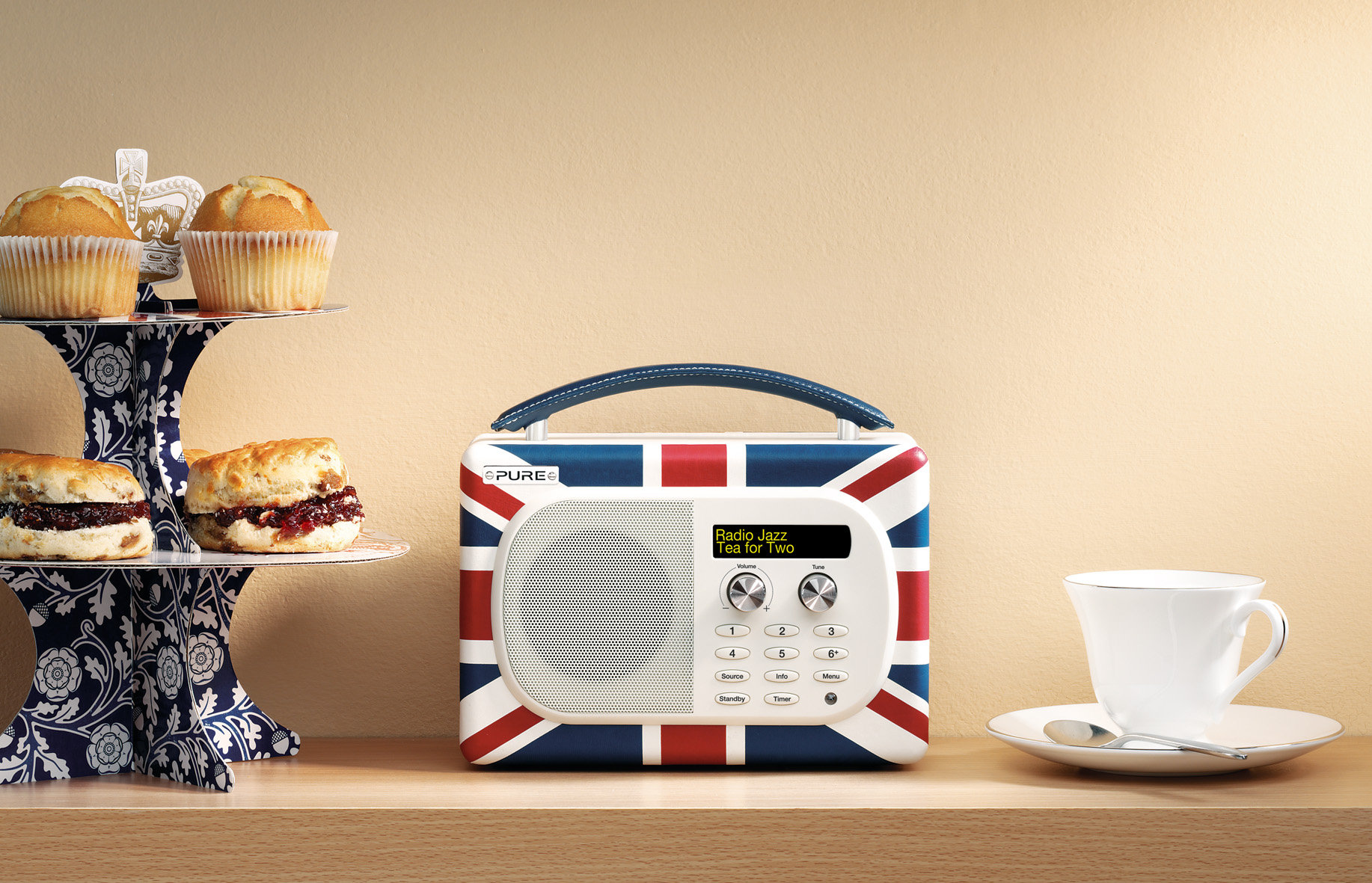 Pure Evoke Mio Portable DAB Digital/FM Radio - Union Jack : Amazon.co ...