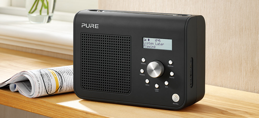 Pure One Classic Series 2 Digital DAB/FM Radio with live radio record ...