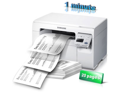 Samsung SCX-3405W Wireless Multifunction Mono Laser Printer (Print/Scan ...