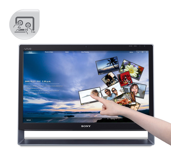 Sony VAIO L11S1ES 24 inch Touchscreen All in One Desktop PC (Core 2 Duo ...