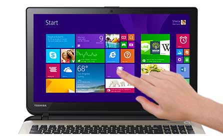 Toshiba Satellite L50t-B-12Q 15.6-inch Touchscreen Notebook (Silver ...