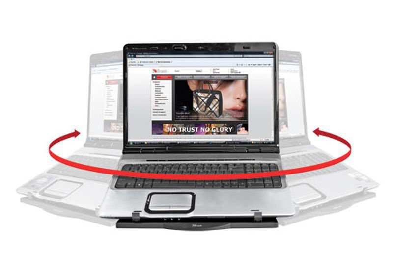 Trust NB-8050 Laptop Cooling Pad, 1 Fan and Rotating Base Fits 15 - 17 ...