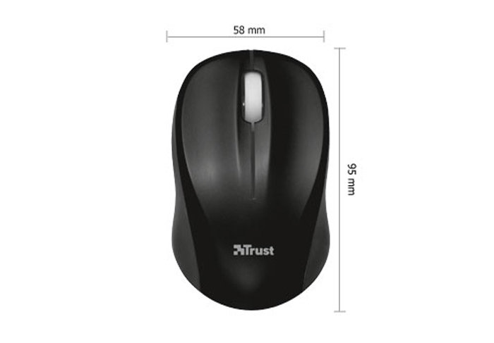 Trust Vivy Wireless Mini Mouse for PC, Laptop - Black: Amazon.co.uk ...