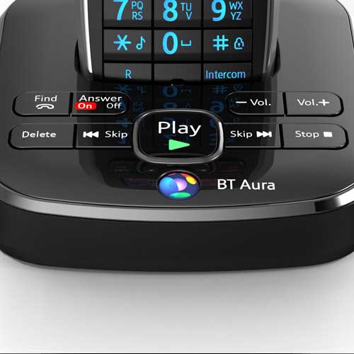 BT Aura 1500 Single Digital Cordless Phone with Answering Machine ...