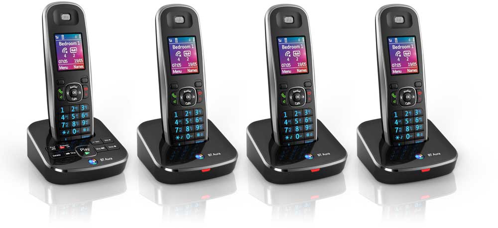 BT Aura 1500 Single Digital Cordless Phone with Answering Machine ...