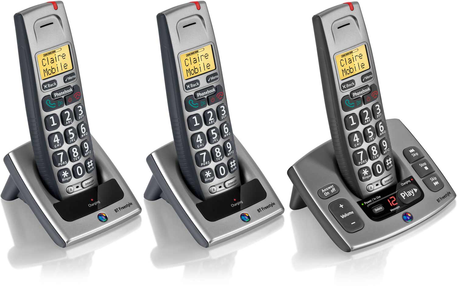 BT Freestyle 750 Single DECT TAM Phone - Titanium Grey: Amazon.co.uk ...