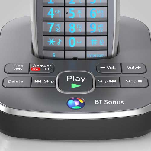 BT Sonus 1500 Trio Digital Cordless Phone with Answering Machine - Gun ...