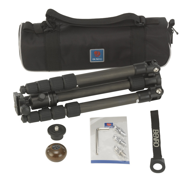 Benro Travel Angel 2 Four Section AlUminium Twist Lock Tripod with B0 ...