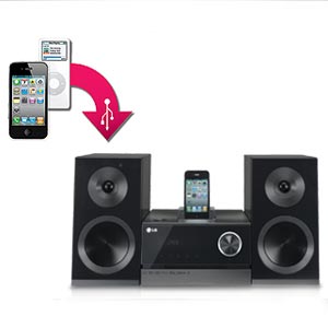 LG XA146 CD Micro Hi-Fi System with Docking Station for iPod and iPhone ...