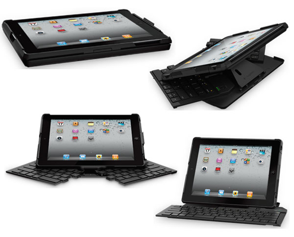 Logitech Fold-Up Keyboard for iPad 2 mobile device keyboard Black ...