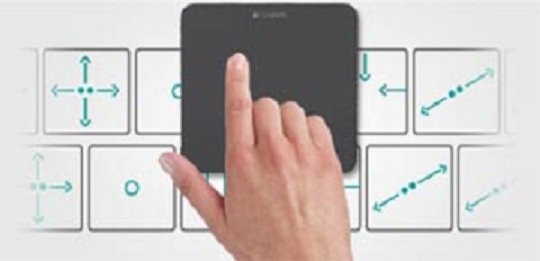 Logitech Wireless Rechargeable Touchpad T650 - Wireless Touchpad Black ...