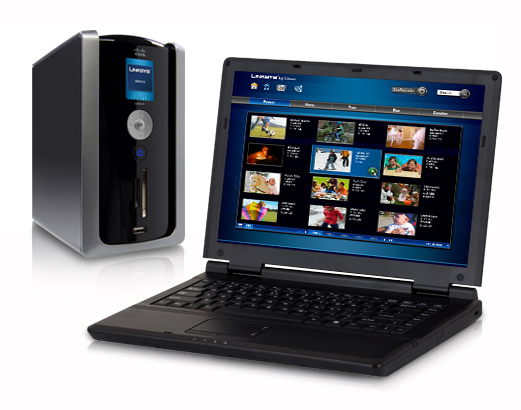 Linksys By Cisco Media Hub Home Entertainment Storage With 500 GB Drive ...