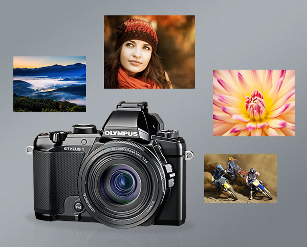 Olympus Stylus 1 Compact Digital Camera - Black (12MP, 10.7x i.Zuiko ...