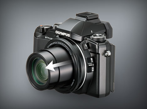 Olympus Stylus 1 Compact Digital Camera - Black (12MP, 10.7x i.Zuiko ...