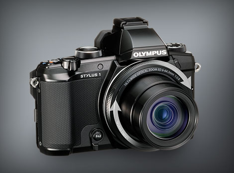 Olympus Stylus 1 Compact Digital Camera - Black (12MP, 10.7x i.Zuiko ...