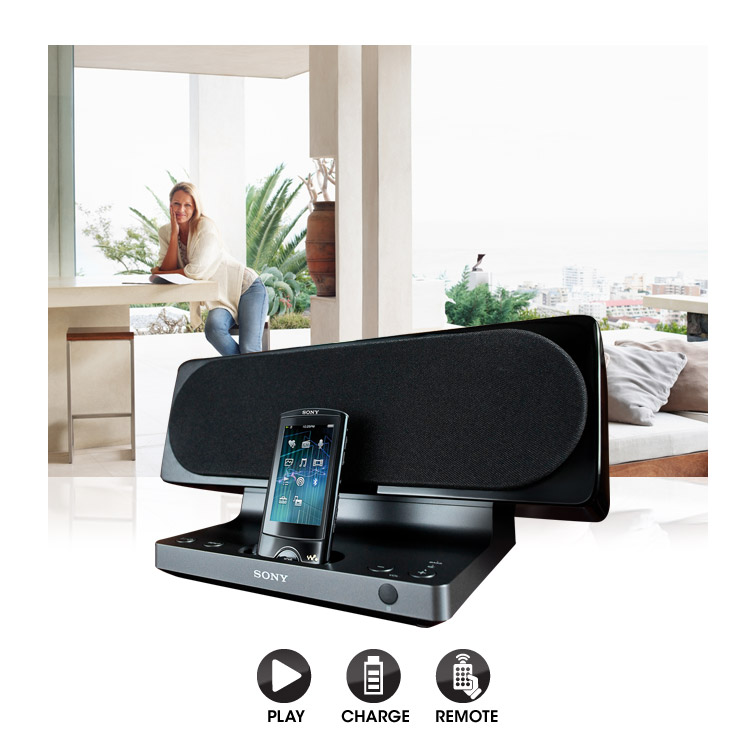 Sony SRSNWGU50.CEK Walkman Speaker Dock with Remote Control: Amazon.co ...