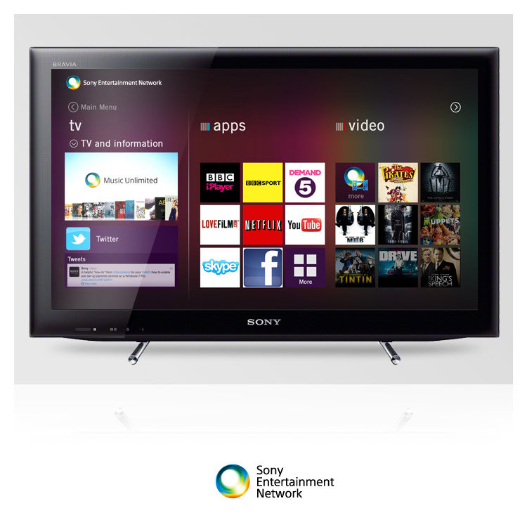 Sony KDL26EX553BU 26-inch Widescreen HD Ready SMART WiFi LCD TV with ...