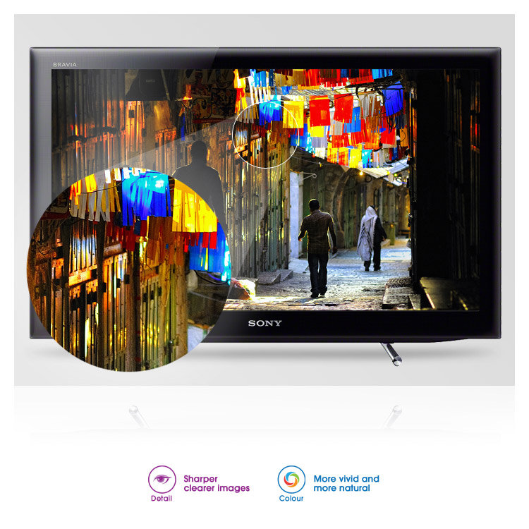 Sony KDL26EX553BU 26-inch Widescreen HD Ready SMART WiFi LCD TV with ...