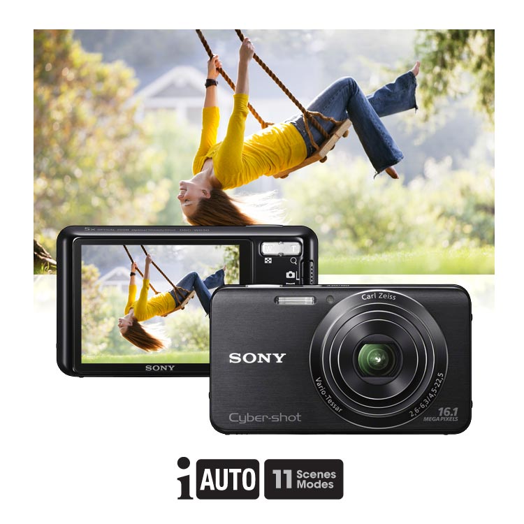 Sony DSCW630 Digital Compact Camera - Purple (16.1MP, 5x Optical Zoom ...