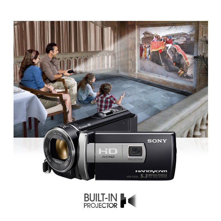 Sony Handycam PJ200 Full HD Camcorder with Built in Projector - Black ...