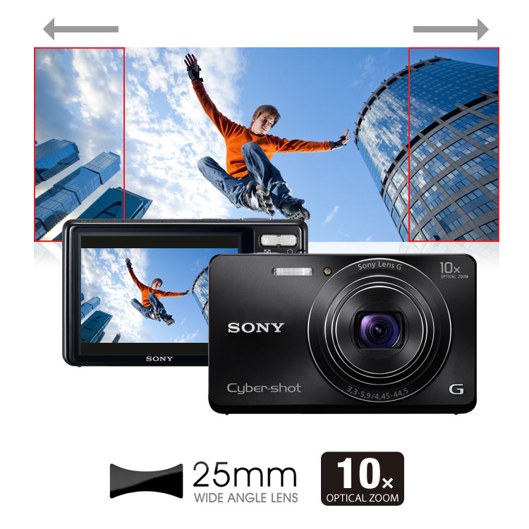 Sony W690 High Zoom Compact Camera - Blue (16.1MP, 10x Optical Zoom) 3 ...