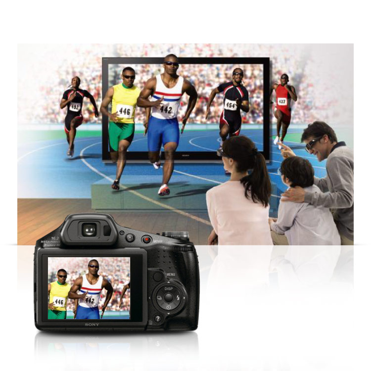 Sony DSC-HX100 Digital Camera - Black (16.2MP, 30x Optical Zoom) - 3 ...