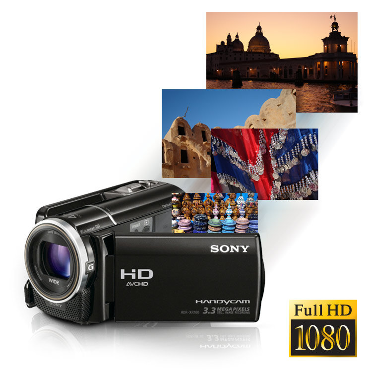 Sony HDRXR160EB Handycam Camcorder - Black (30x Optical Zoom,3.3MP, 3 ...