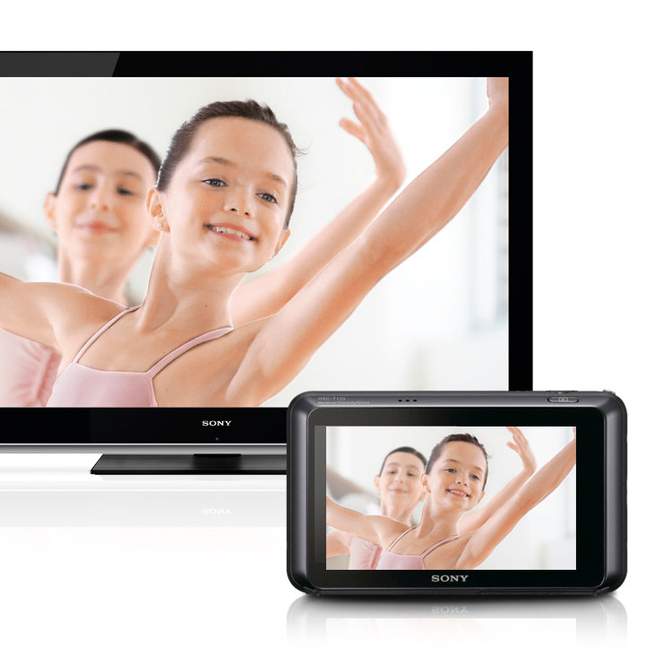 Sony DSCT110 Cyber-shot Digital Still Camera - Black (16.1MP, 4x ...