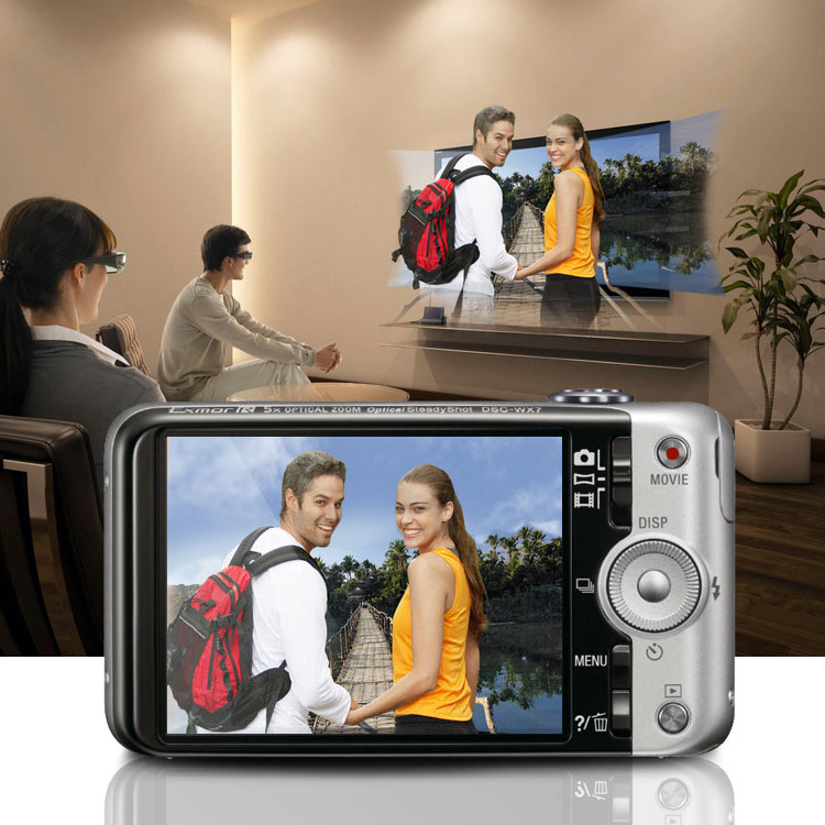 Sony DSCWX7 Cyber-shot Digital Still Camera - Silver (16.2MP, 5x ...