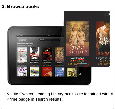 Kindle Owners' Lending Library books are identified with a Prime badge ...