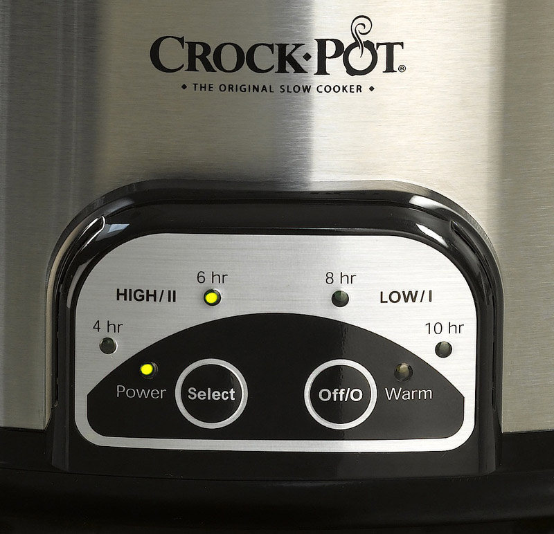 Crock-Pot Slow Cooker, 6.6L, Brushed Steel : Amazon.co.uk: Home & Kitchen