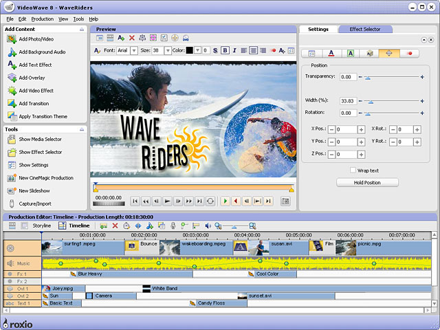 Roxio PhotoSuite & VideoWave 8 (Premier Edition) (PC) : Amazon.co.uk ...