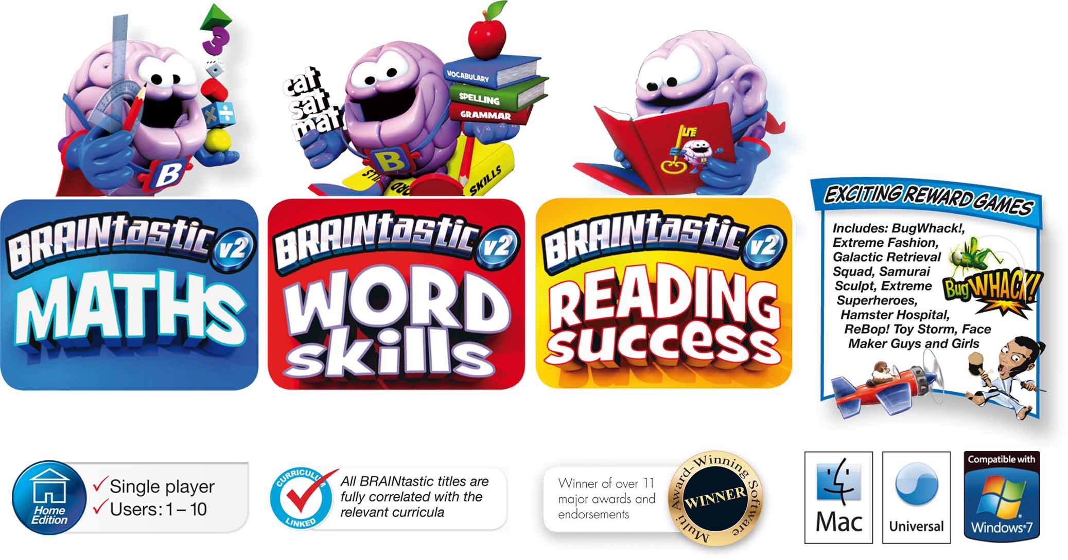 BRAINtastic Version 2 Maths Value Bundle : Amazon.co.uk: PC & Video Games