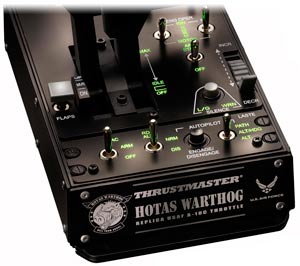 Thrustmaster Hotas Warthog - Hotas A10 Replica -Joystick and Throttle ...