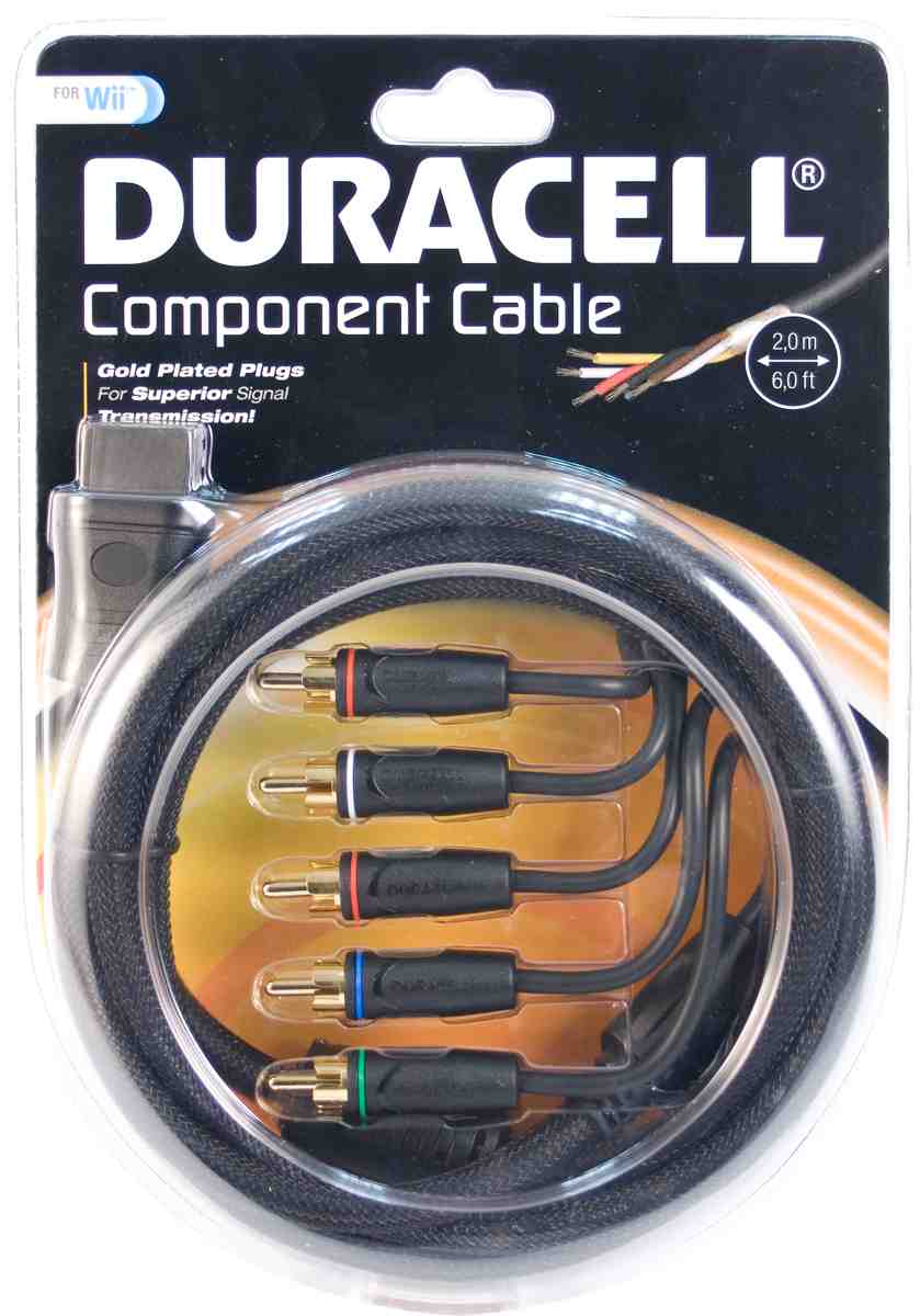 Duracell Component Cable: Black (Wii) : Amazon.co.uk: PC & Video Games