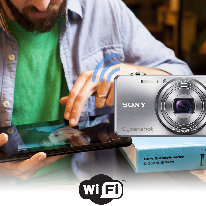 Sony DSCWX200 Digital Compact Camera with Wi-Fi - Black (18MP, 10x Zoom ...