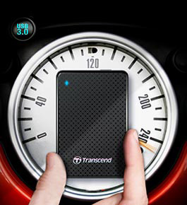 Transcend 256GB USB 3.0 SuperSpeed Portable SSD Drive - Transcend
