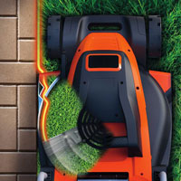 BLACK+DECKER 1400W Edge-Max Lawn Mower with 34 cm Cut/40 L Box : Amazon ...