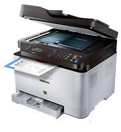 Samsung SL-C460FW Xpress Wireless Colour Laser Multifunction Printer ...